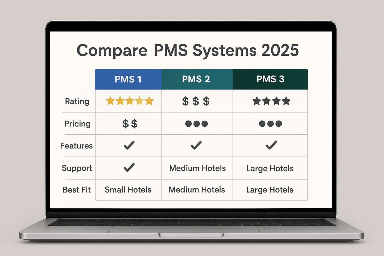 كيف تختار نظام PMS المثالي لفندقك؟ مقارنة 2025 لأفضل الأنظمة - M A ...